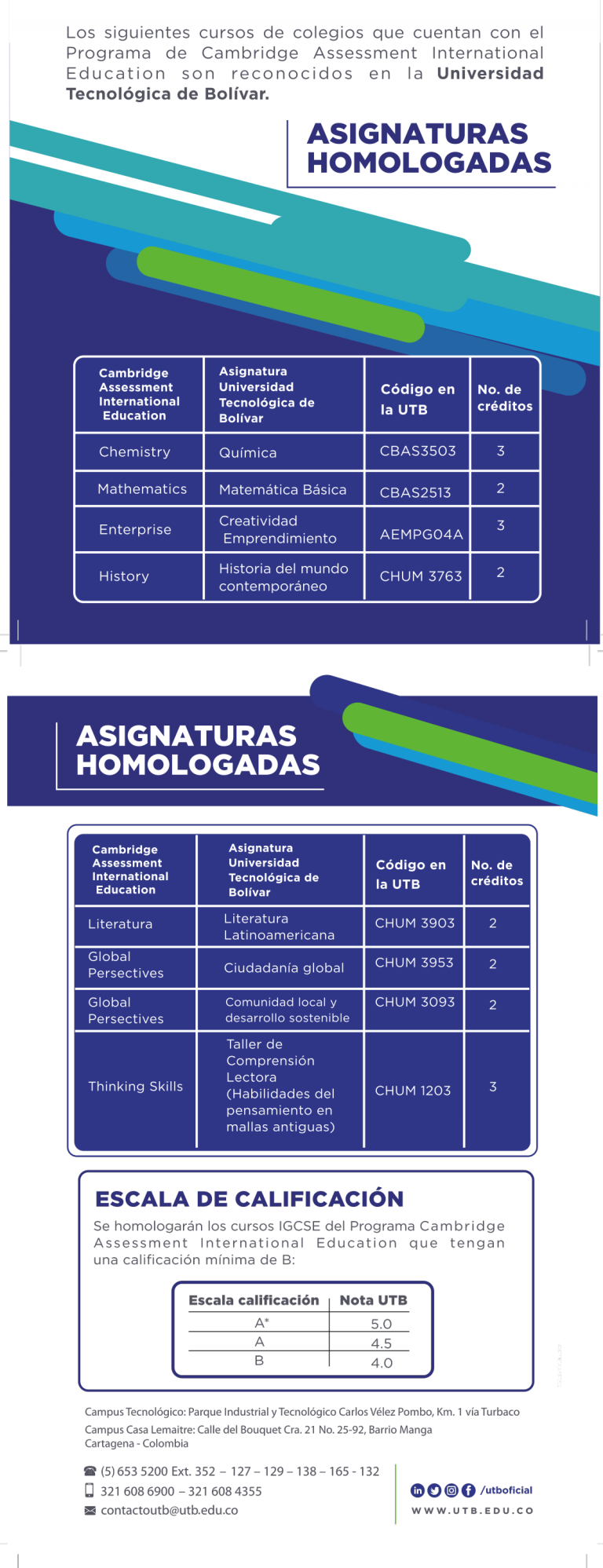 Si eres estudiante UTB obtén información importante